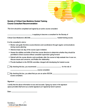 Fillable Online Hosted Training Consultant Recommendation Form Fax ...