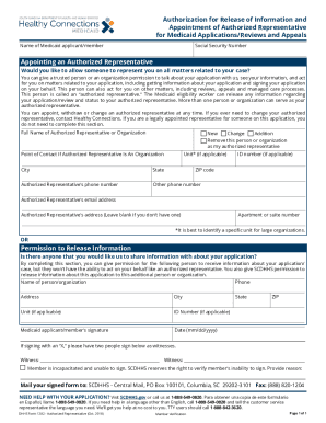 Fillable Online Indiana Medicaid: Members: Authorized Representative ...