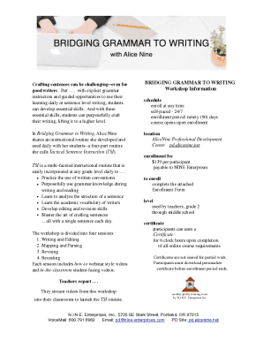 Fillable Online How to Teach Sentence Level Writing using a Research ...