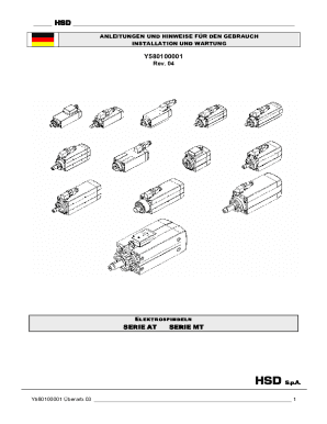 Ausfüllbar Online HSD SpA Fax Email Drucken - pdfFiller