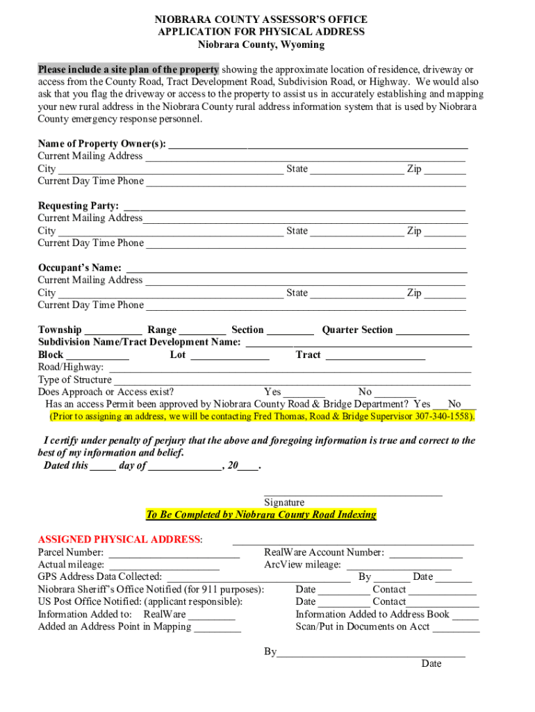 Fillable Online County Assessor - Forms Fax Email Print - pdfFiller