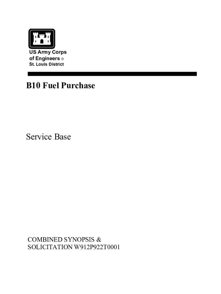 Fillable Online Project Information Sheets - USACE St. Louis District ...