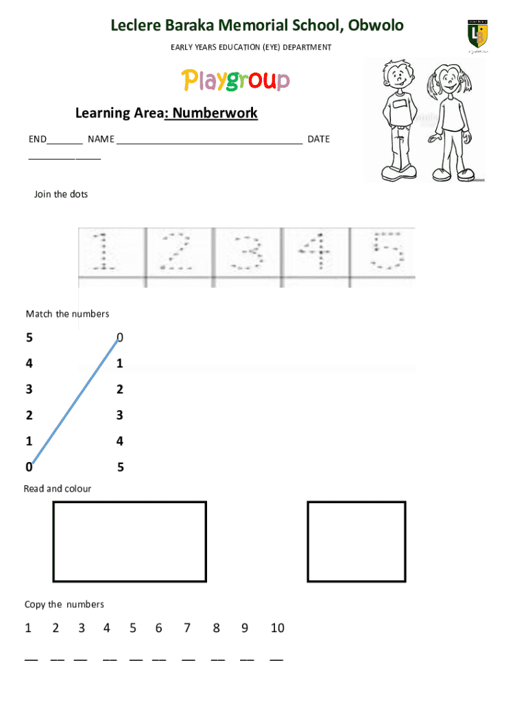 Fillable Online Leclere Baraka Memorial SchoolKisumu Fax Email Print ...