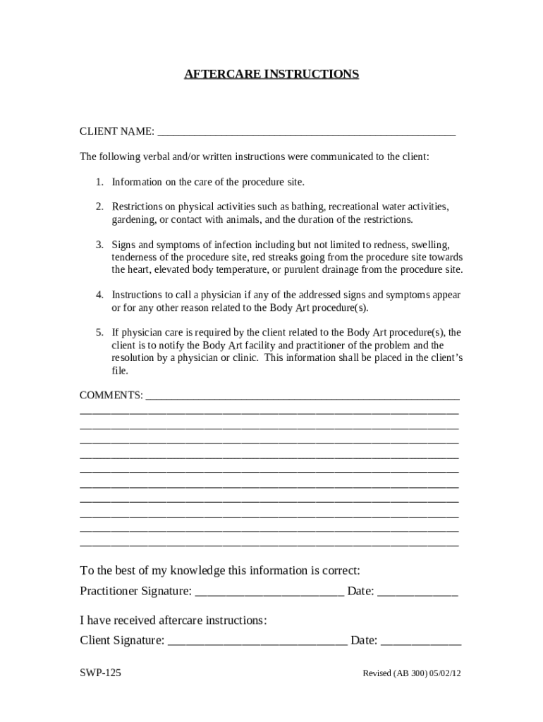 Body Art Plan Check Application Doc Template | pdfFiller