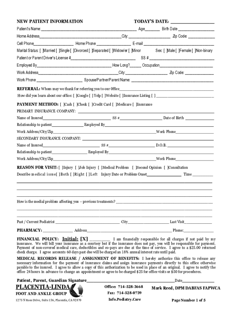 Fillable Online new-patient-intake-forms-man.pdf Fax Email Print - pdfFiller