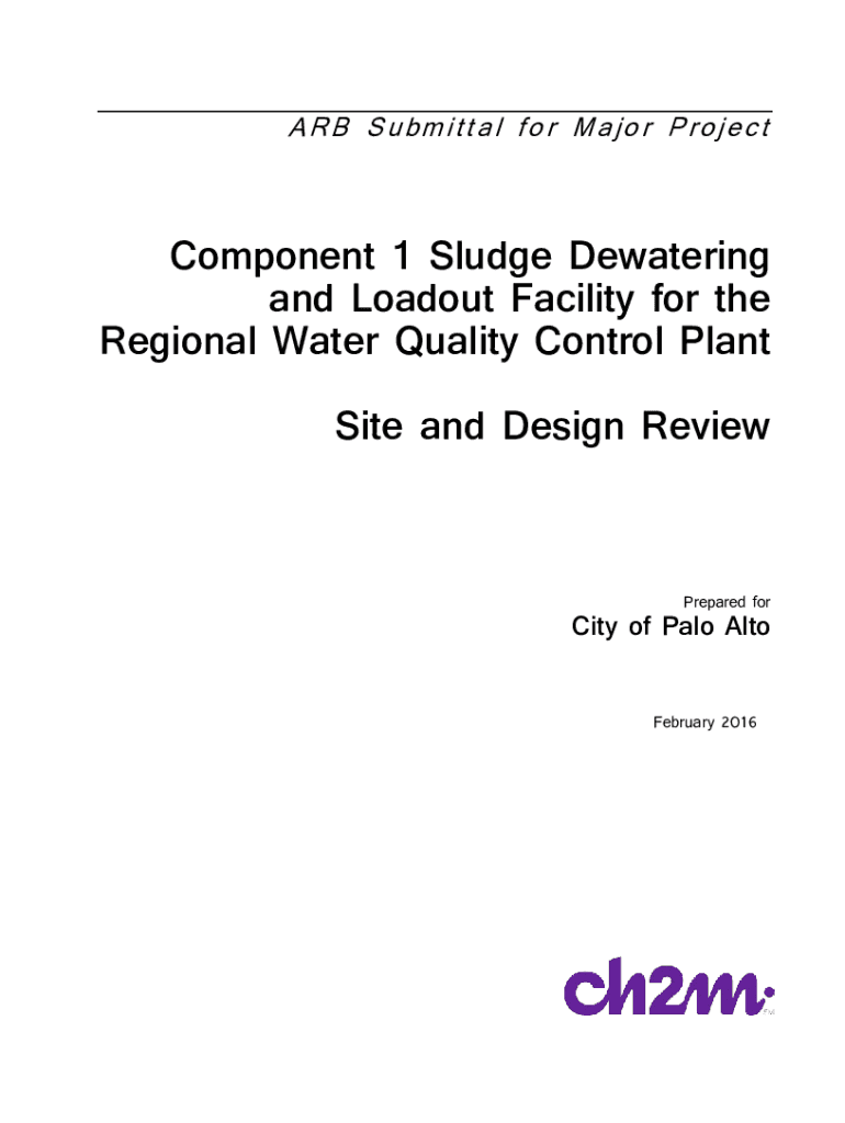 Fillable Online Palo Alto Regional Water Quality Control Plan Sludge ... Fax Email Print - pdfFiller