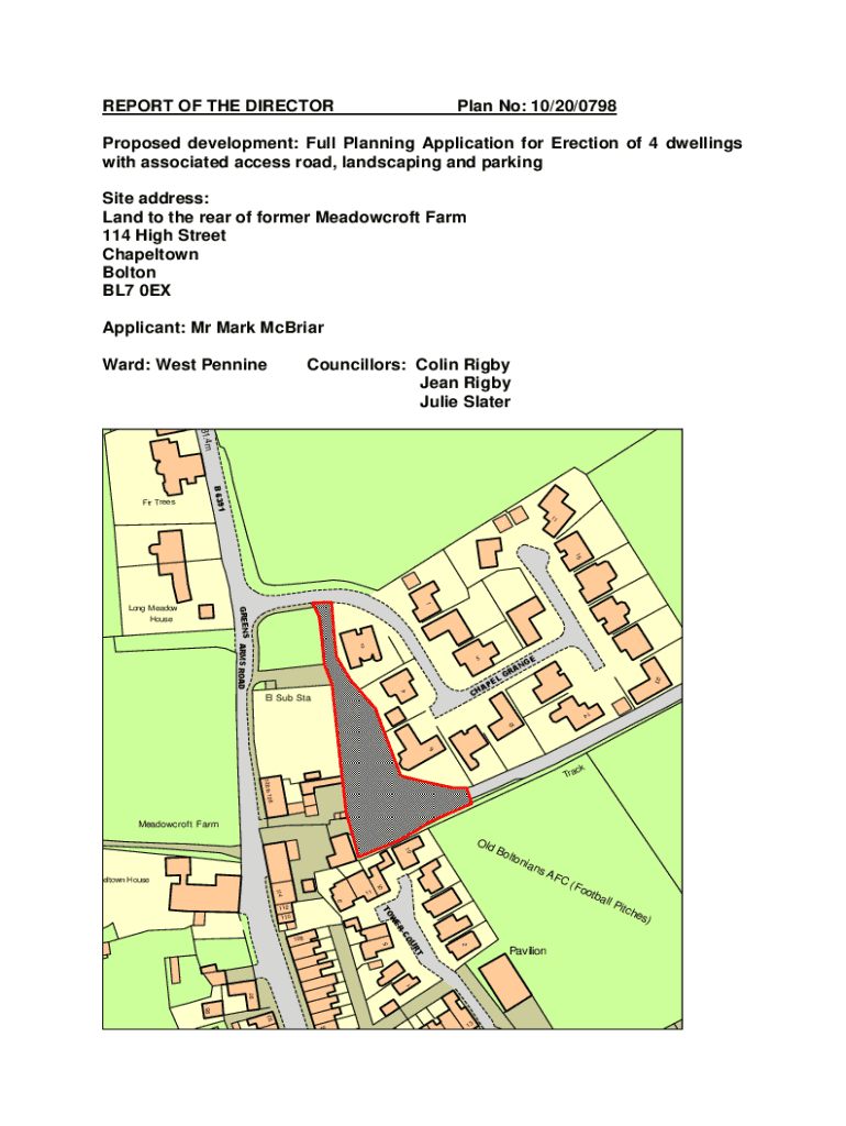 Fillable Online Full Planning Application for Change of use of 2 x ...