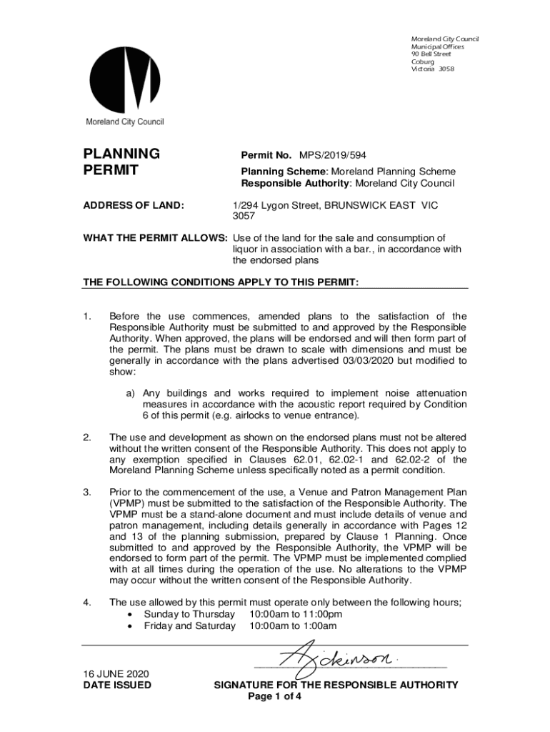 Fillable Online Application for Planning Permit form ( ... Fax Email ...