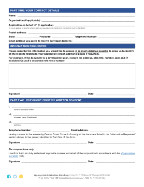 Fillable Online Consent to Council - Copyright form Fax Email Print ...
