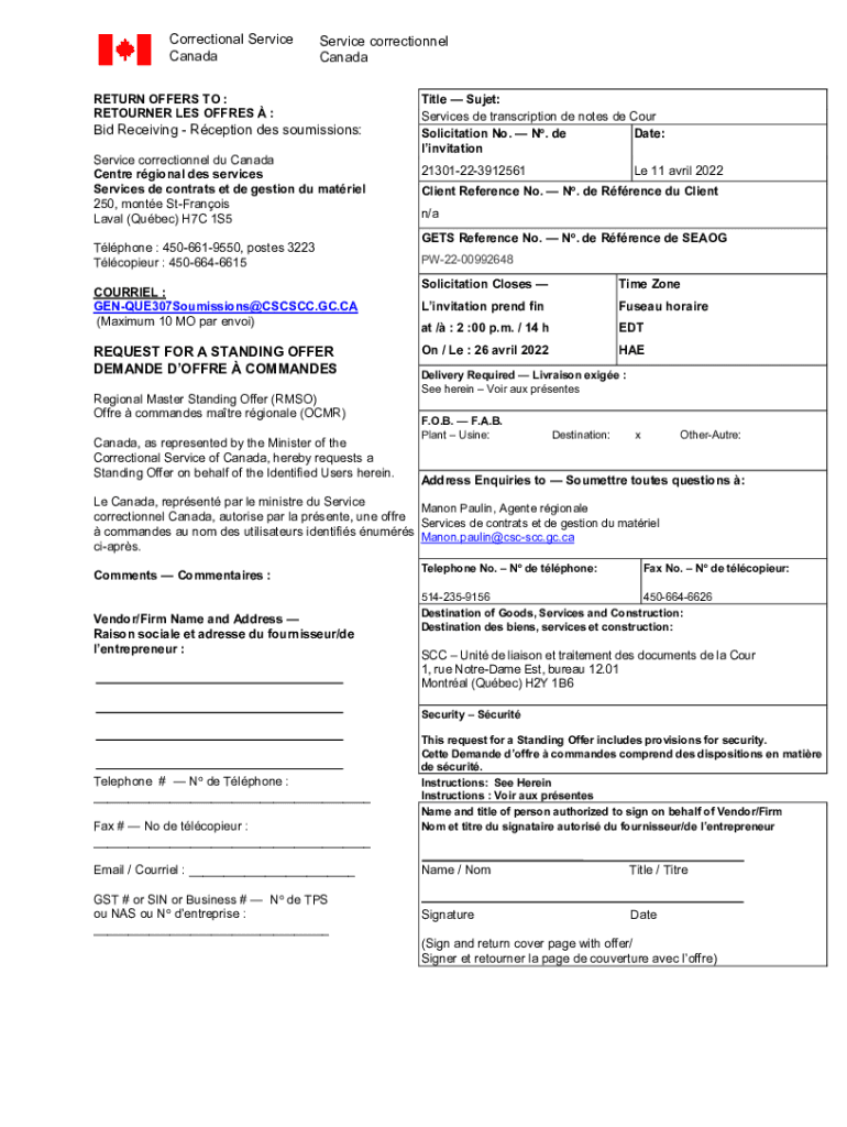 Remplissable En Ligne Examen des pratiques d'approvisionnement du Service ... Fax Email Imprimer ...