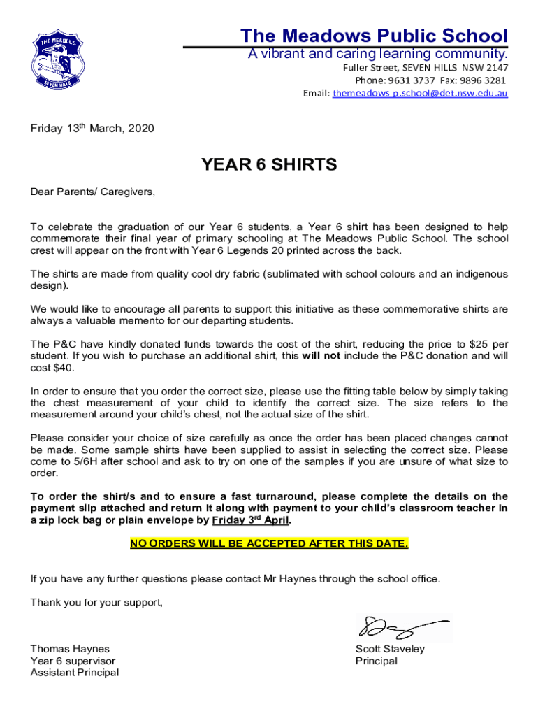 Fillable Online The Meadows Public School About us - Good Schools Guide ...