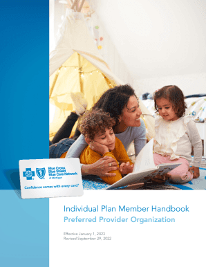 Fillable Online Individual Plan Member Handbook. Preferred Provider ...