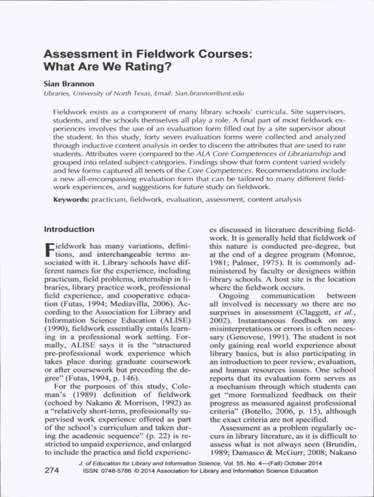 Fillable Online digital library unt AssessmentOffice of the Provost ...