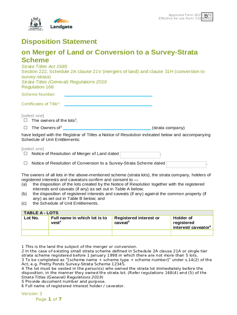 disposition-statement-on-merger-of-land-or-conversion-to- ... Doc ...