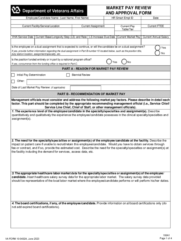 Fillable Online Market Pay Review and Approval Form Fax Email Print ...