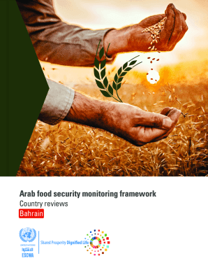 Fillable Online Arab food security monitoring framework - Bahrain ...