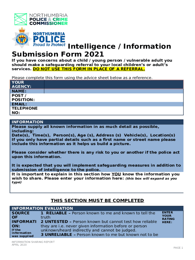 Force Intelligence/Ination Submission Doc Template | pdfFiller
