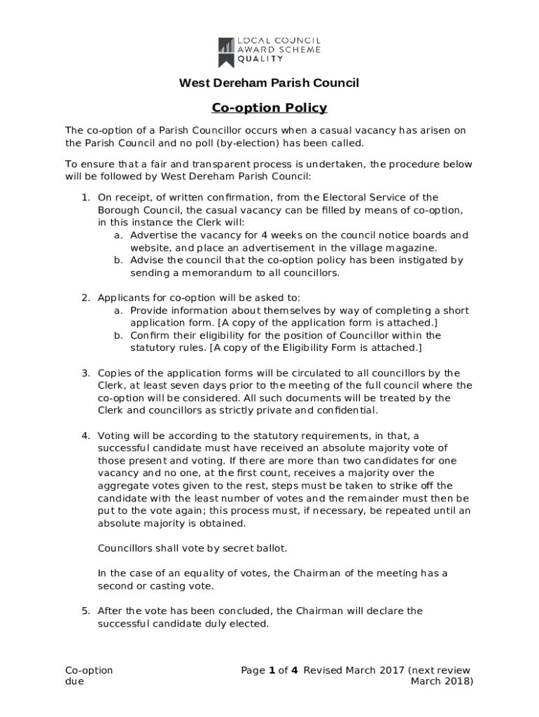 CREWE TOWN COUNCIL CO-OPTION TO A CASUAL ... - west-dereham-parish ...