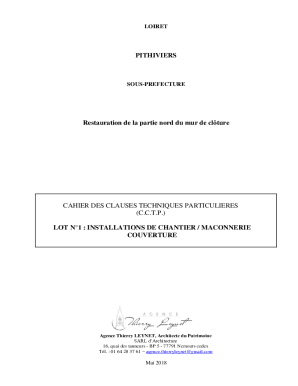 Remplissable En Ligne CCTP MA PT Faxer Email Imprimer - pdfFiller