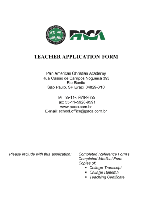 Fillable Online TEACHER APPLICATION FORM 2021 - Updated May-2021.docx ...