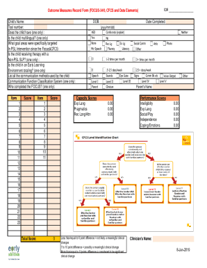 Fillable Online Outcome Measures Record Form Fax Email Print - pdfFiller