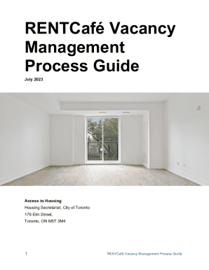 Fillable Online RENTCaf Vacancy Management Process Guide Fax Email ...