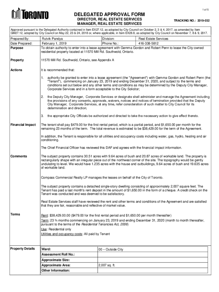 Fillable Online To obtain authority to enter into a lease agreement ...