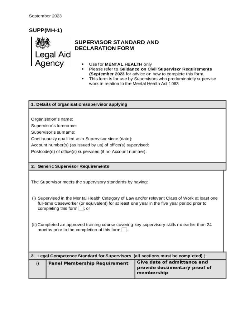 Qualified Supervisor- Licensing, Renewals & Ination Doc Template ...