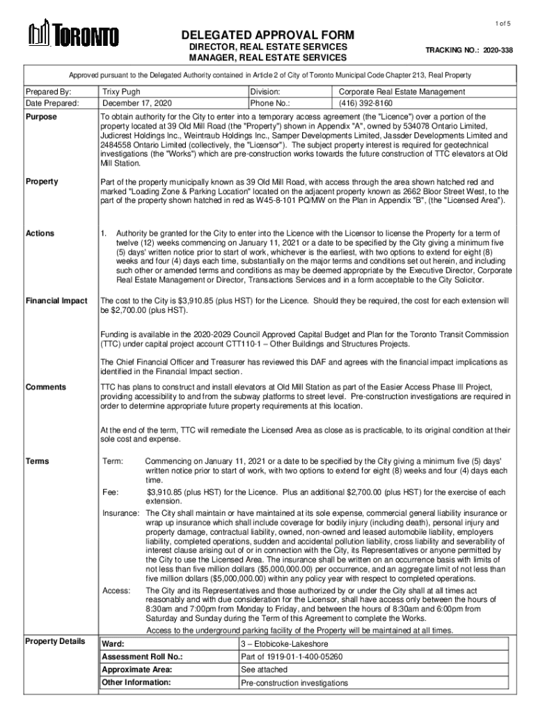 Fillable Online To obtain authority for the City to enter into a ...