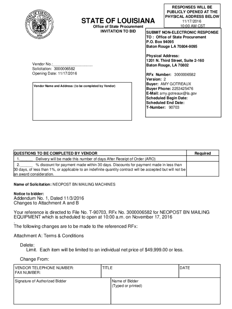 Fillable Online Solicitation: 3000006582 Fax Email Print - pdfFiller