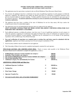 Fillable Online Application for an Operator Certificate - Oklahoma.gov ...