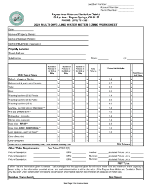 Fillable Online 2021-Meter-Sizing-Worksheet-Multi-Dwelling. ... Fax ...