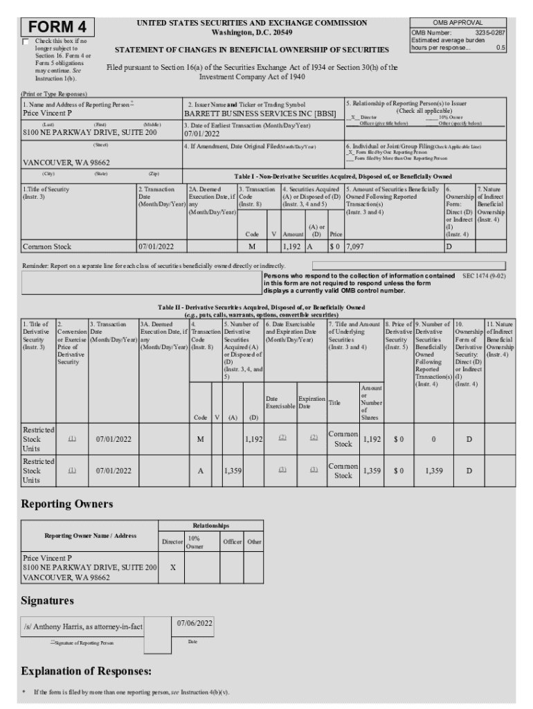 Fillable Online BARRETT BUSINESS SERVICES INC BBSI Fax Email Print ...