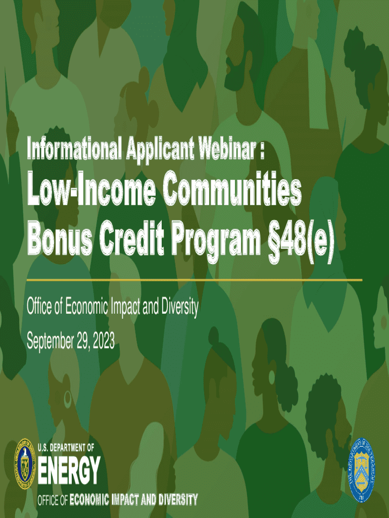 Fillable Online Applications now open for IRA low-income bonus credit ...