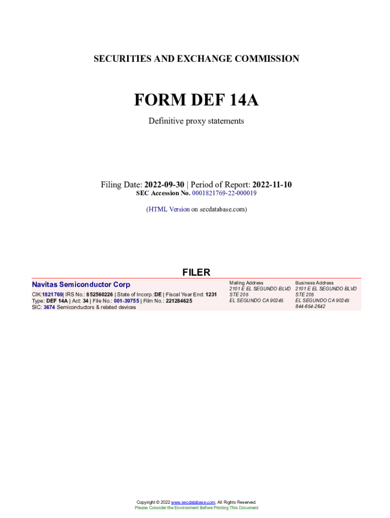 Fillable Online SEC Form DEFM14A: What It is, How It Works, Example Fax Email Print - pdfFiller