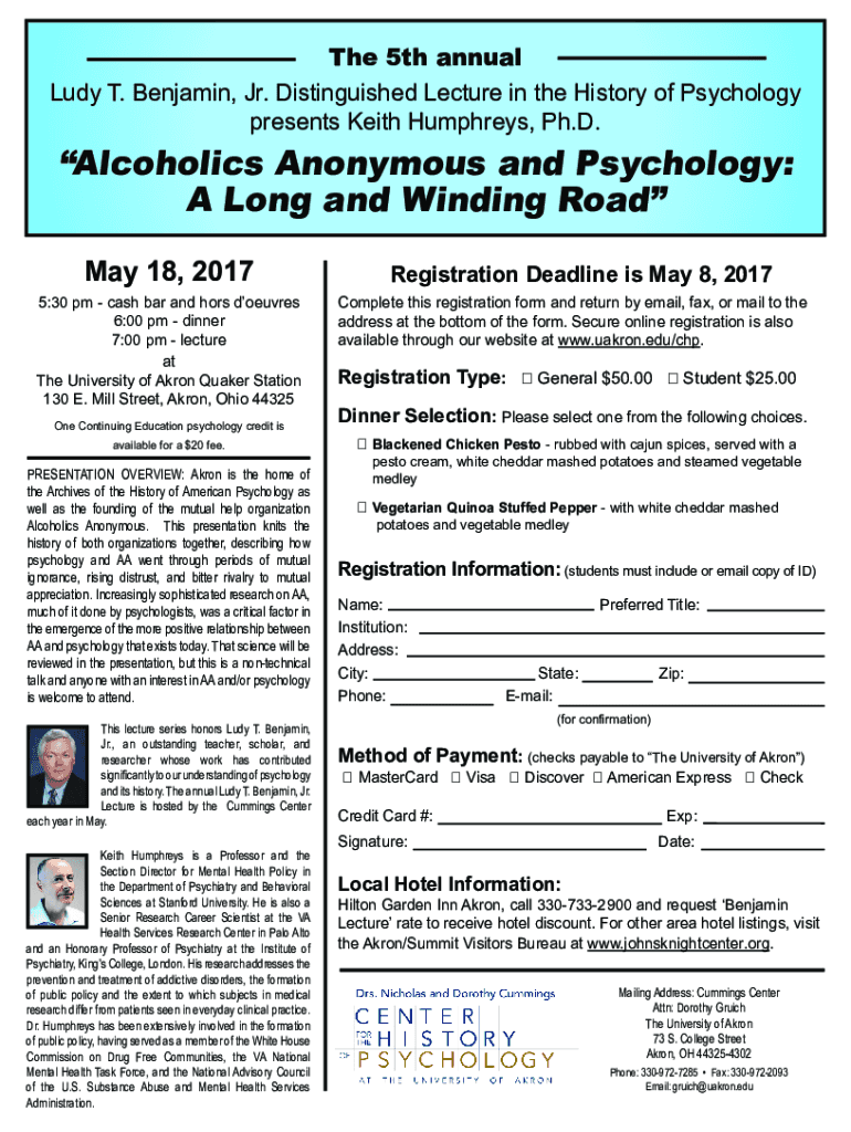 Fillable Online Alcoholics Anonymous and Psychology: A Long and Winding Road Fax Email Print ...