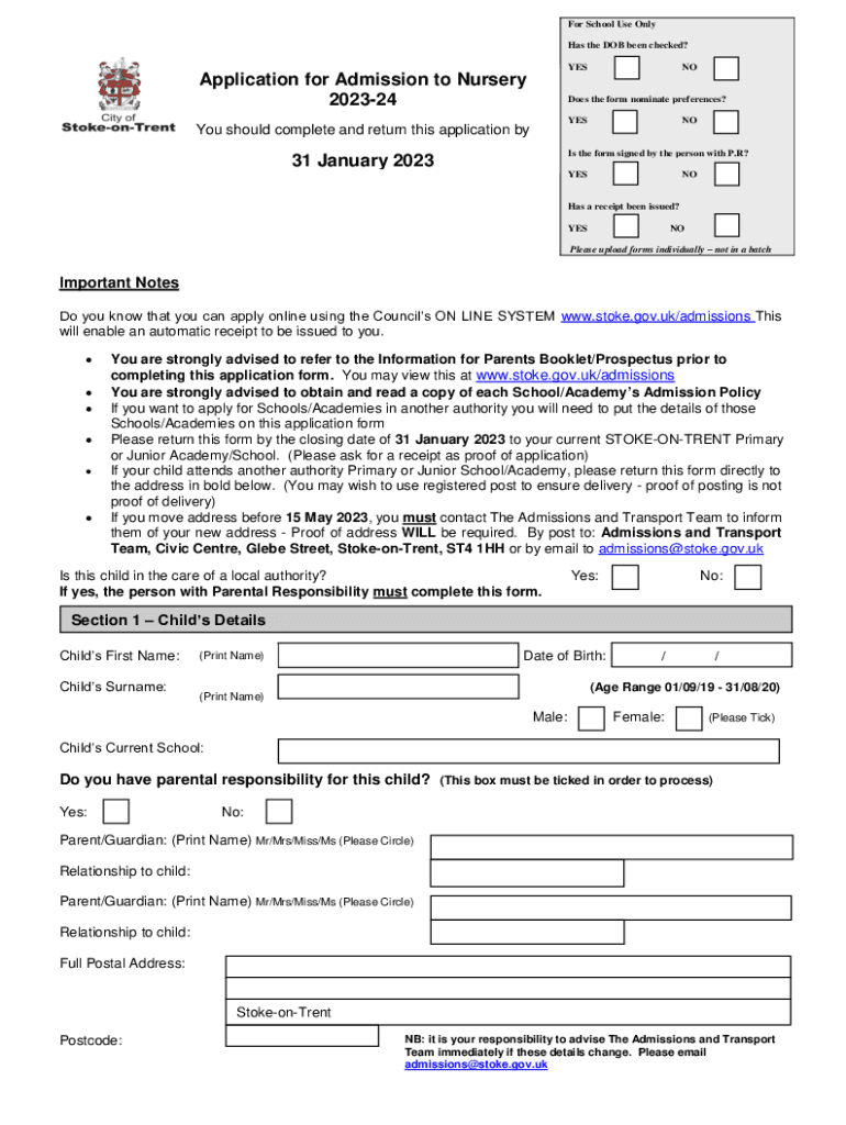 Fillable Online Application - Bing Nursery School - Stanford University ...