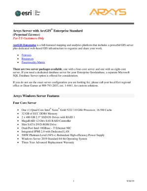Fillable Online What are the differences between the various ArcGIS ...