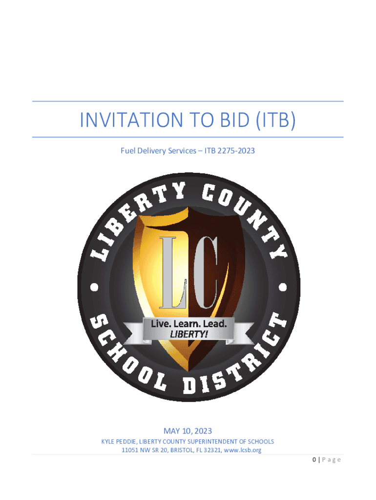 Fillable Online Invitation to Bid (ITB) - Connect Suite Fax Email Print - pdfFiller