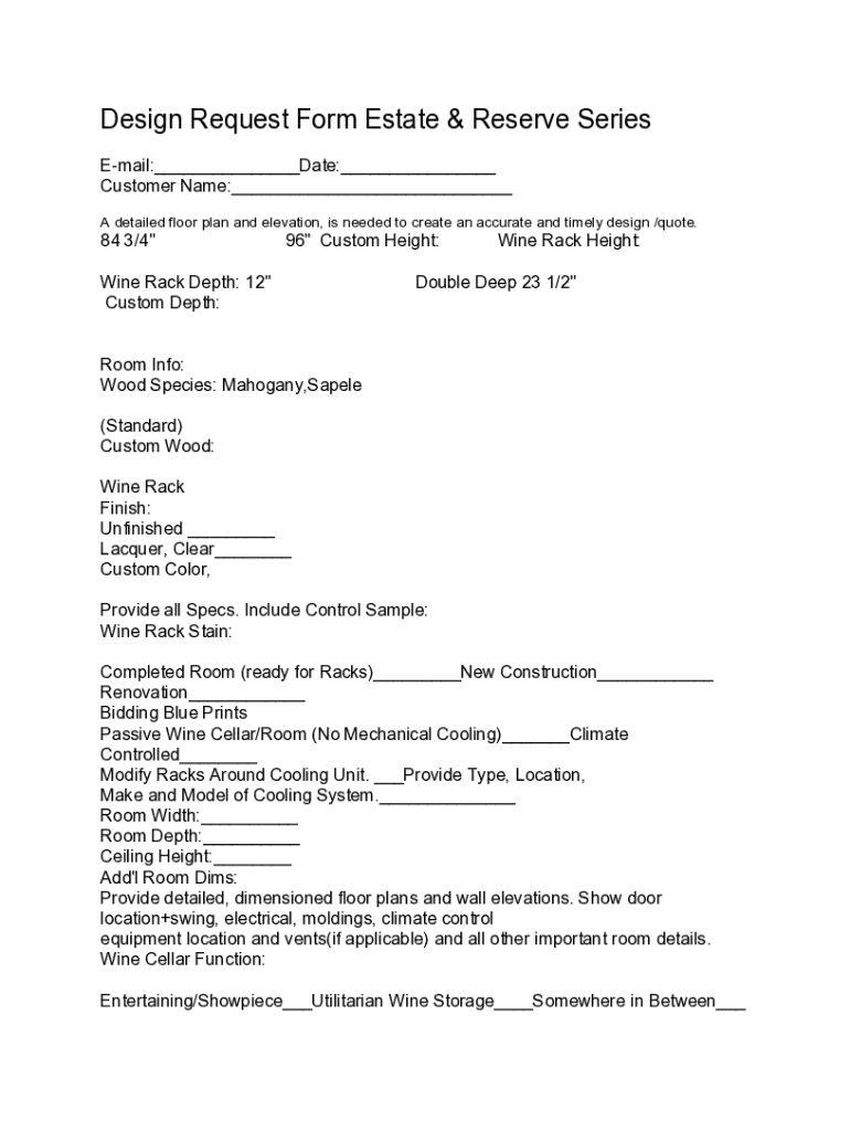 Fillable Online Free Property Service Request Form Template Fax Email ...