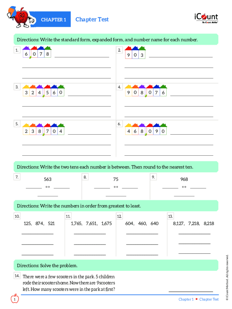 Fillable Online Numbers in Standard, Expanded and Word Form Fax Email ...
