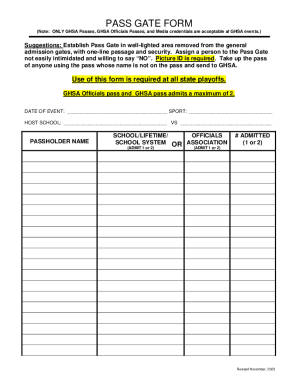 Fillable Online Ghsa Passes - Fill and Sign Printable Template Online ...