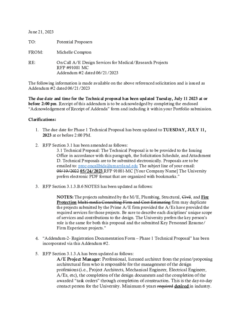 Fillable Online afcf umaryland Proposal for Hospital Project Consulting Services Fax Email Print ...