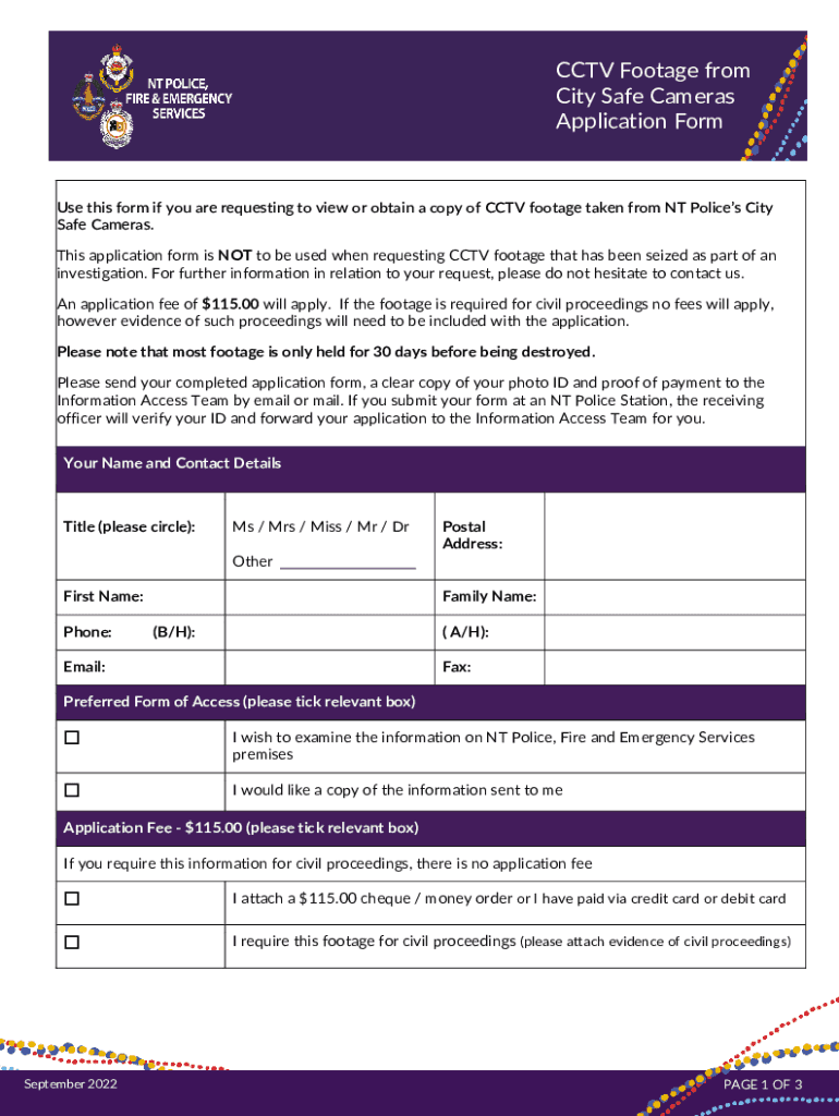 Fillable Online pfes nt gov How can I make a request letter for viewing ...