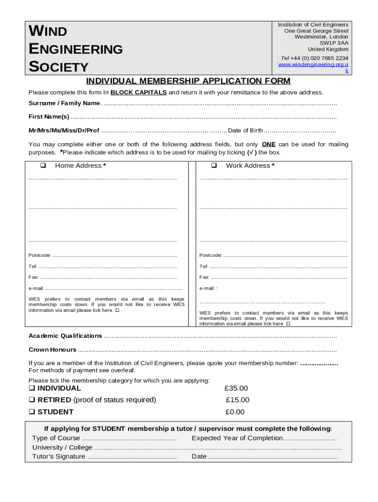Please complete this In BLOCK CAPITALS and return it with your ...