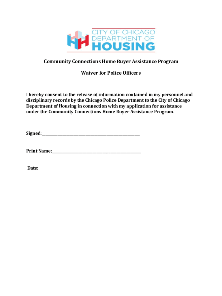 Fillable Online Chicago Police Department Authorization to Release ...