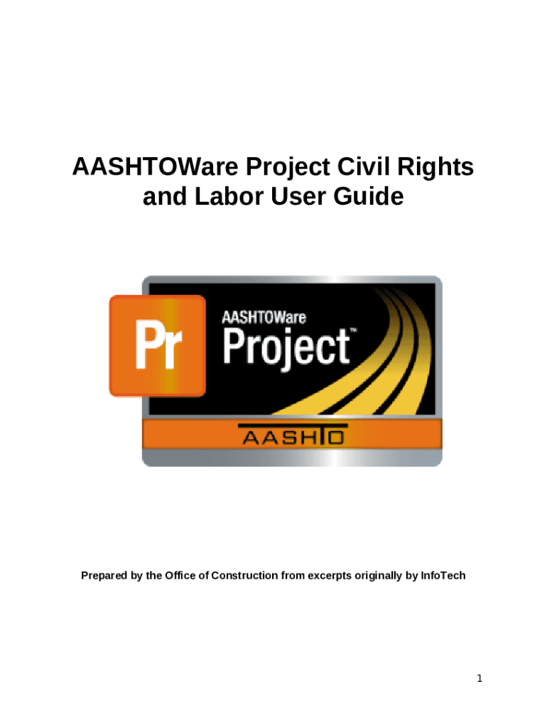 AASHTOWare Project Civil Rights and Labor (CRL) ... Doc Template ...