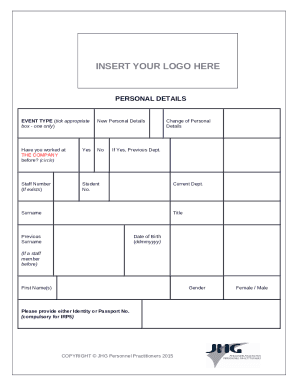 EVENT TYPE (tick appropriate box - one only) Doc Template | pdfFiller
