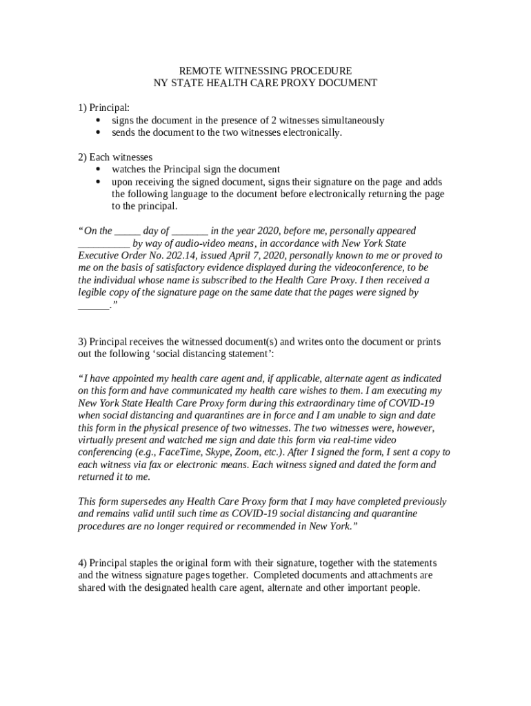 Instructions for completing the Health Care Proxy Doc Template | pdfFiller