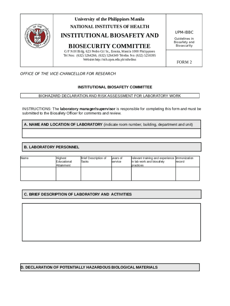 Laboratory Safety s - Environment, Health and Safety Doc Template | pdfFiller